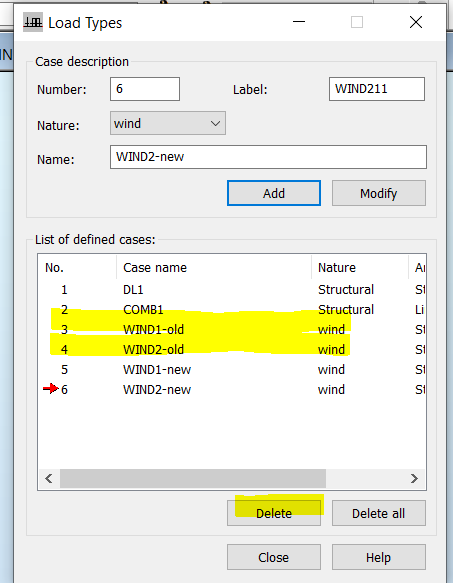 How to update simulated wind loads and keep already defined manual combination in Robot ...