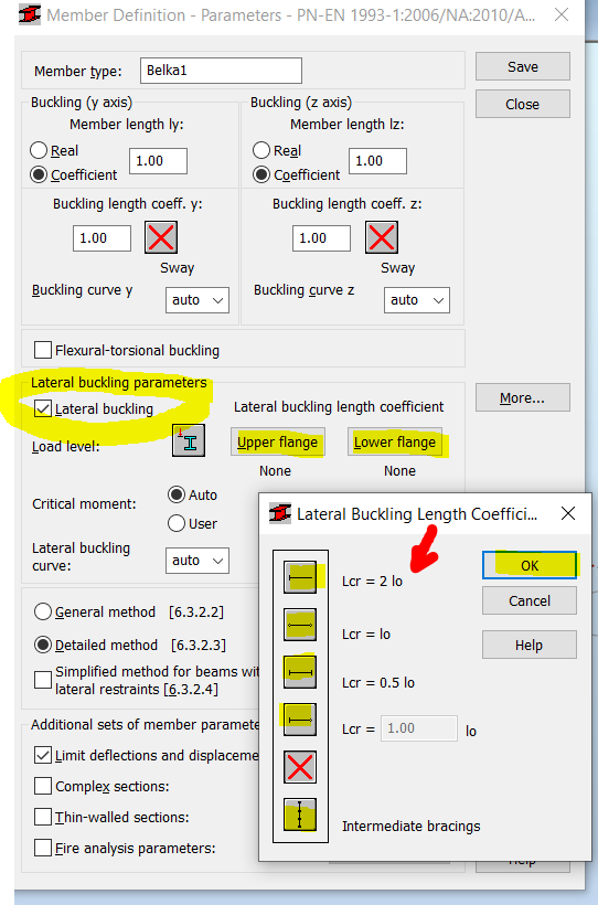 "The program has not performed the lateral buckling verification.." warning while steel design ...