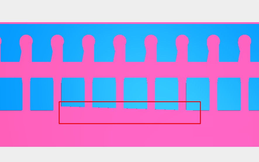 Side feature gouges if using multiple curves in FeatureCAM