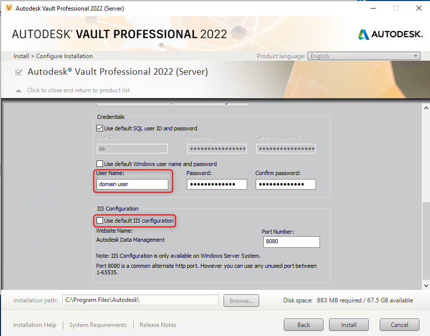 启动Vault ADMS Console时显示“服务器控制台应用程序需要ASP.NET模拟，该模拟使用特定的用户标识执行……”