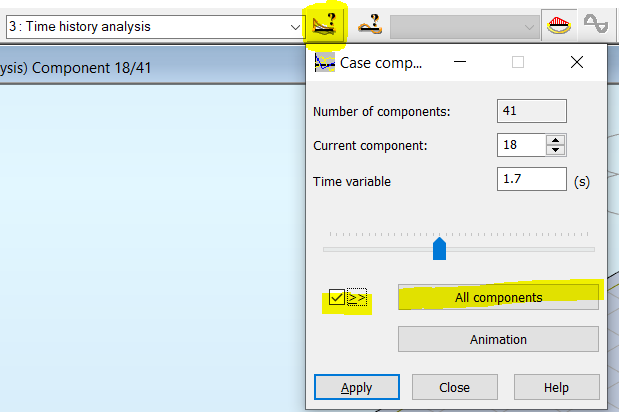 How to use loads generated while Time History Analysis in load combinations in Robot Structural ...