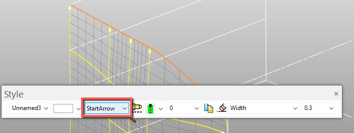 Why are surfaces in Powershape displayed with arrow heads.