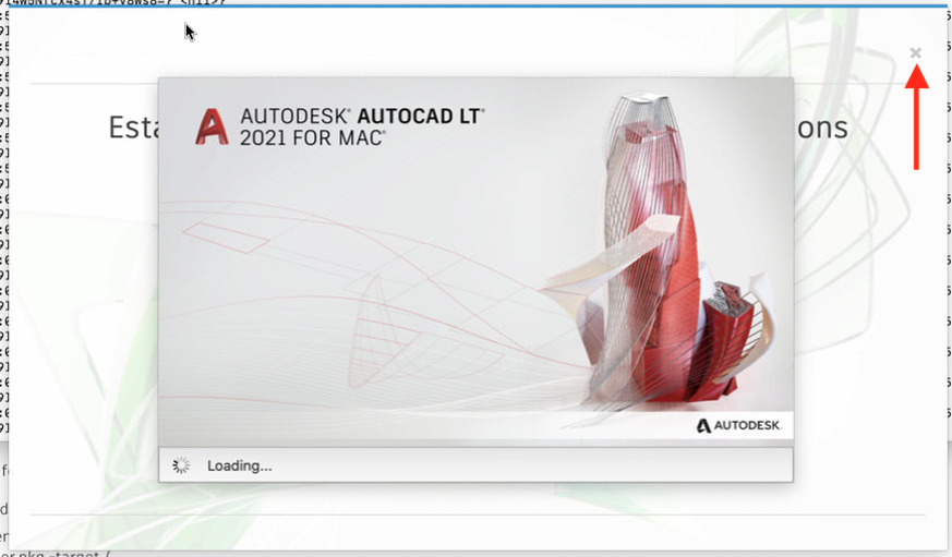 Stuck with Loading message starting AutoCAD LT for Mac if there is no ...