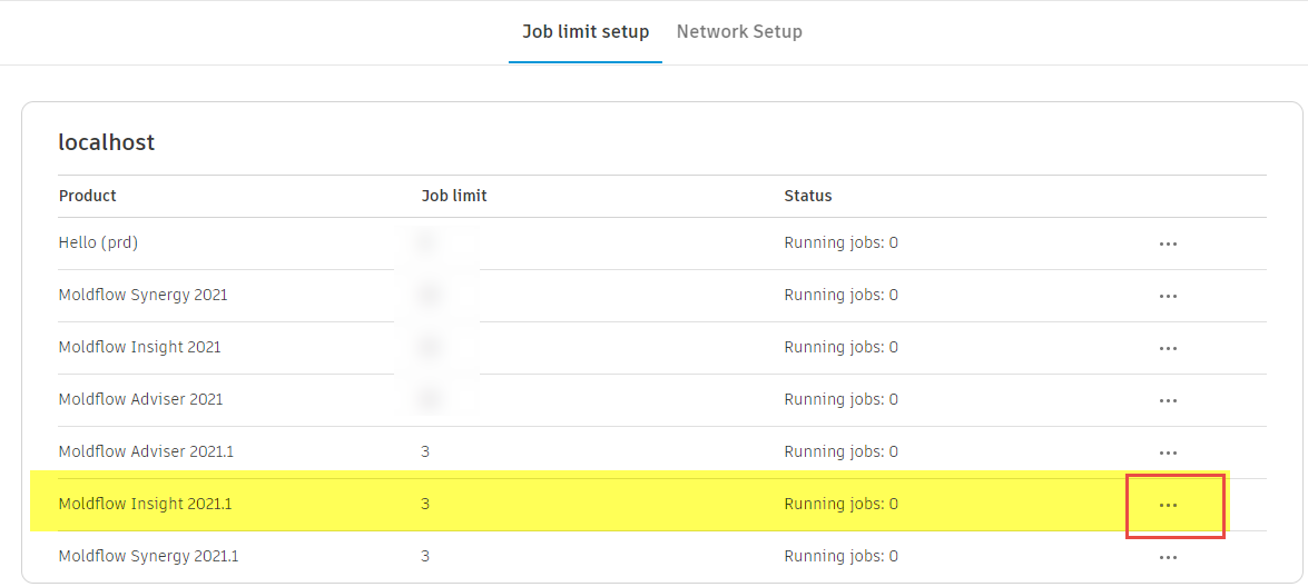 Limited to running 3 simulation in the Moldflow Simulation Compute Manager
