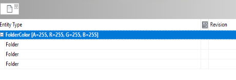 Grouping by Entity Icon in Vault main grid client shows RBG color code