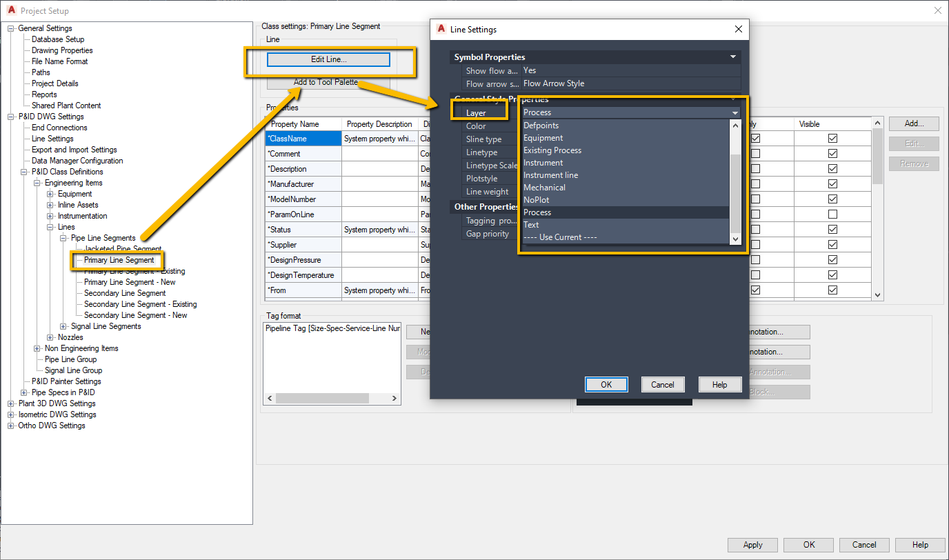 How To Create A New Layer For The Dialog Line Settings In AutoCAD 