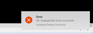 "An unexpected error occurred" while running Inventor with Autodesk ...