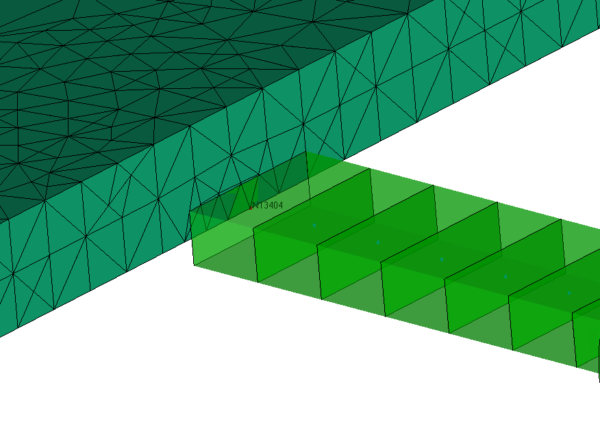 Strange flow pattern near the gate opening in Moldflow