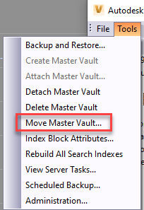 How to move the Vault databases and filestores