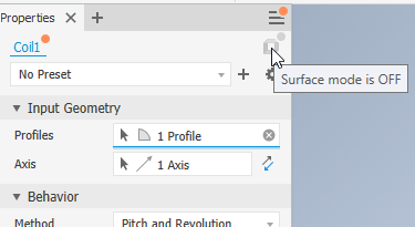 Using a coil to cut threads is not giving the option to do a boolean ...