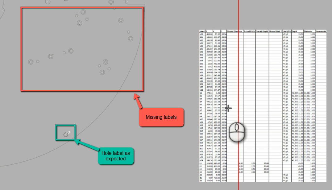 Hole Schedule not automatically labelling all hole series in PowerShape.