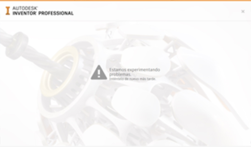 Start up license error message "We're experiencing problems. Please try ...