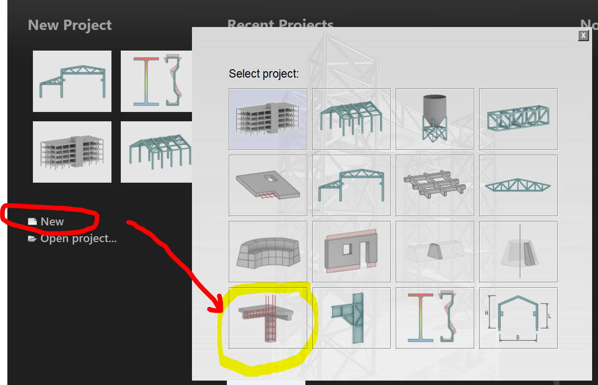 RC provided reinforcement standalone mode in Robot Structural Analysis