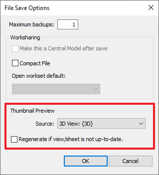 "An unknown error occurred..." when attempting to restore backup version of Revit model