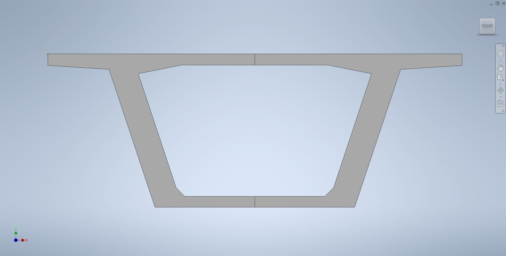 A bridge girder box exported from Infraworks is imported with solid ...