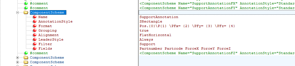 How to ensure that grouped annotations are shown always in the same ...