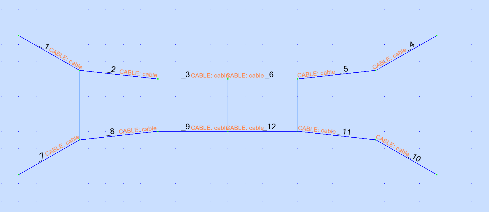 Is it possible to define curved cable in Robot Structural Analysis