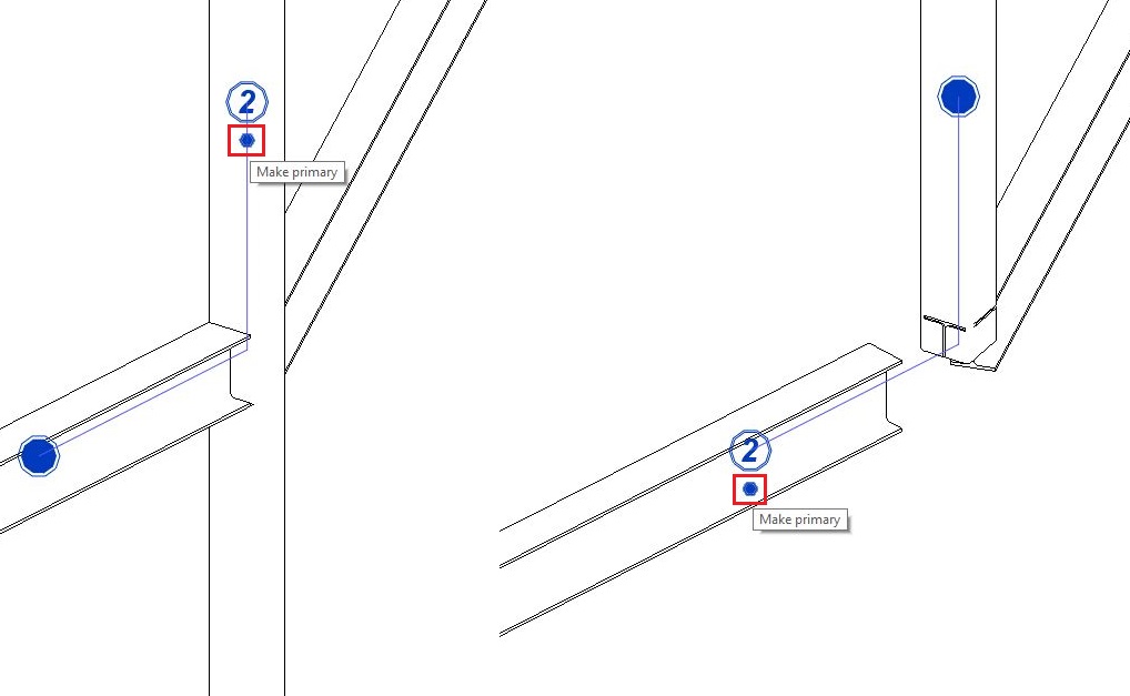 Miter Beams to a Column in Revit