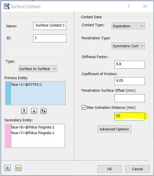 No convergence while nonlinear snap fit analysis in Inventor Nastran.