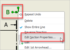 Section views show different geometry even when section lines are same in Inventor drawing