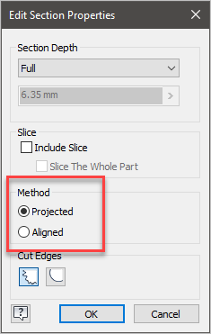Section views show different geometry even when section lines are same ...