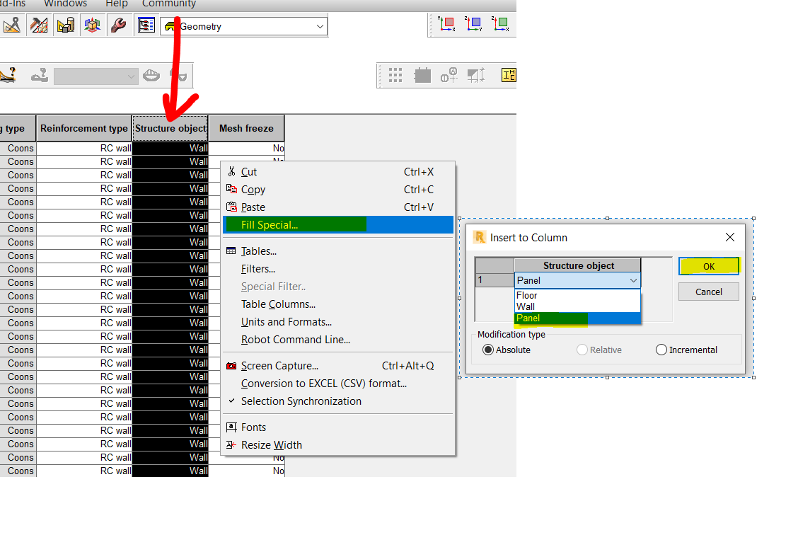 "Can't make Extrusion" error while model export from Robot Structural Analysis to Revit Structure.