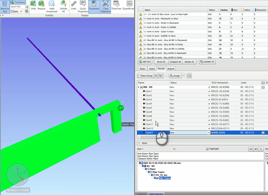 Cannot change clash status in Navisworks