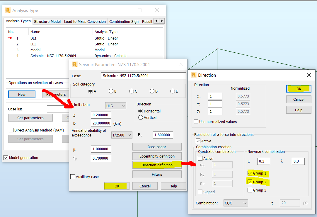 Automatic load cases combination generation including seismic load cases in Robot structural ...