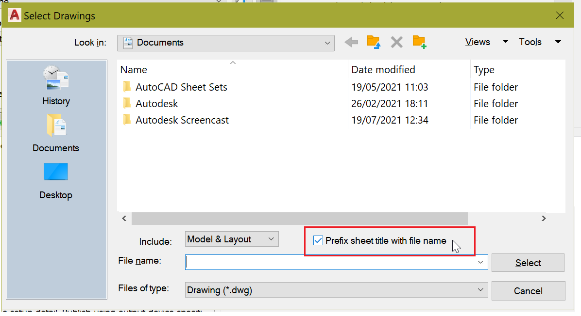 Add Or Remove The Drawing Name Prefix When Using The Publish Command In AutoCAD AutoCAD 