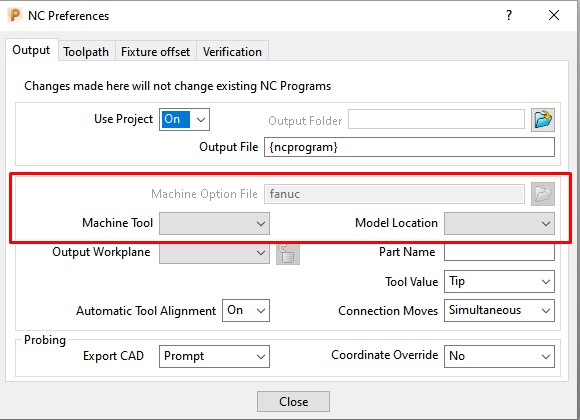 无法在 PowerMILL 中后处理程序