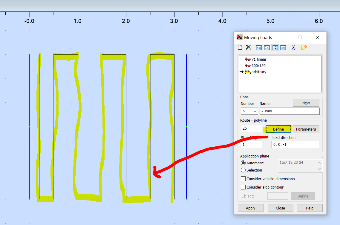 Is it possible to simulate 2-way movement while moving load definition in Robot Structural Analysis
