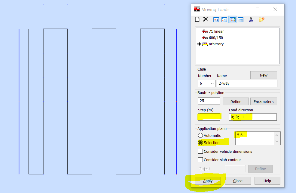 Is it possible to simulate 2-way movement while moving load definition in Robot Structural Analysis