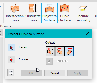 How to sweep cut a channel into a cylinder with Inventor