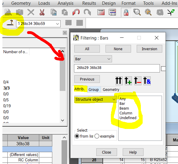 Difference between Member type and Structure object in Robot Structural Analysis