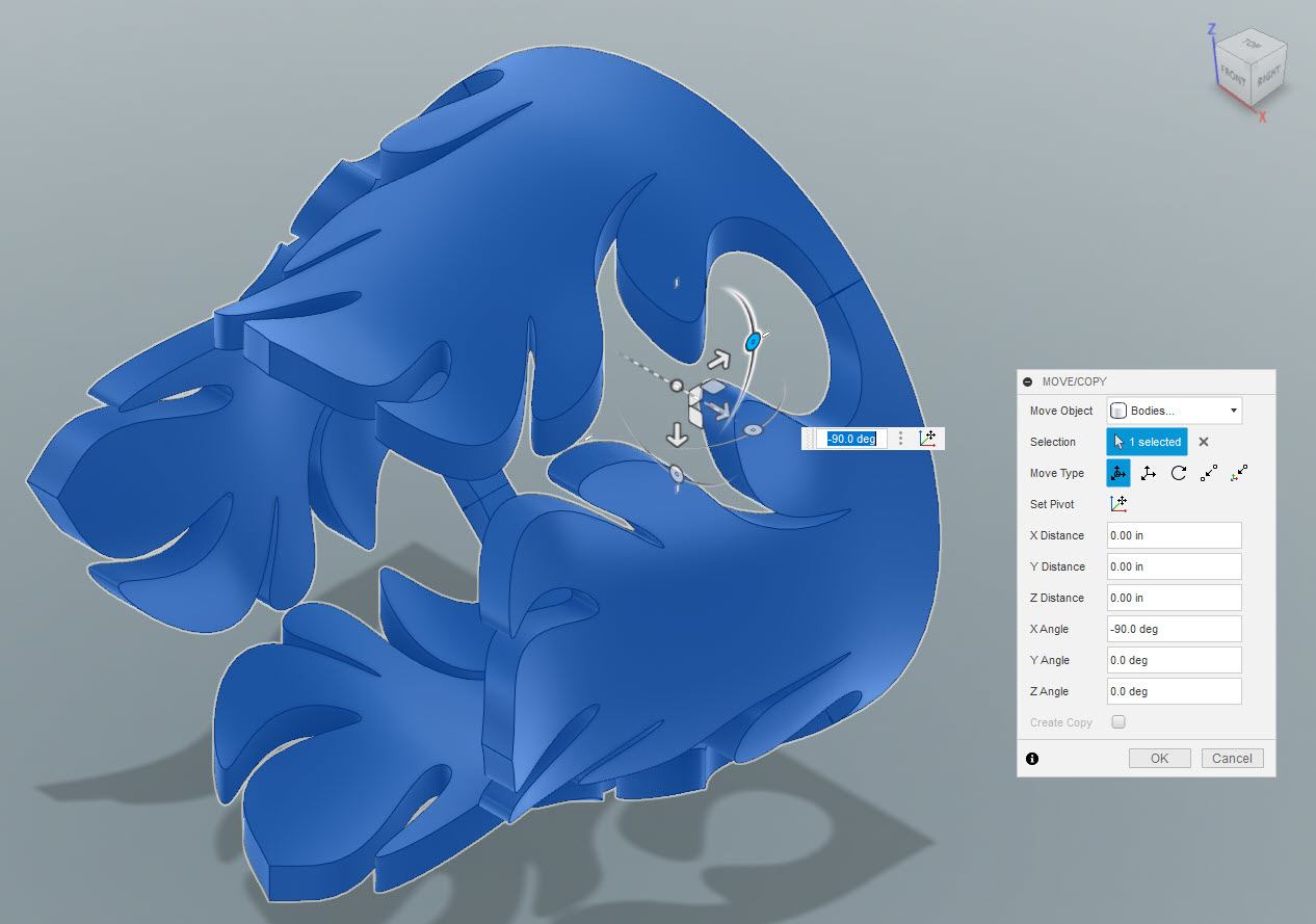 How To Change The Default Orientation Of A New Model In Fusion 360