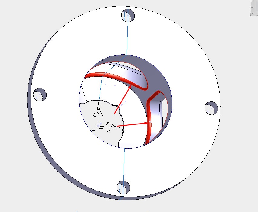 Z level with undercuts gouges internal back radius in FeatureCAM