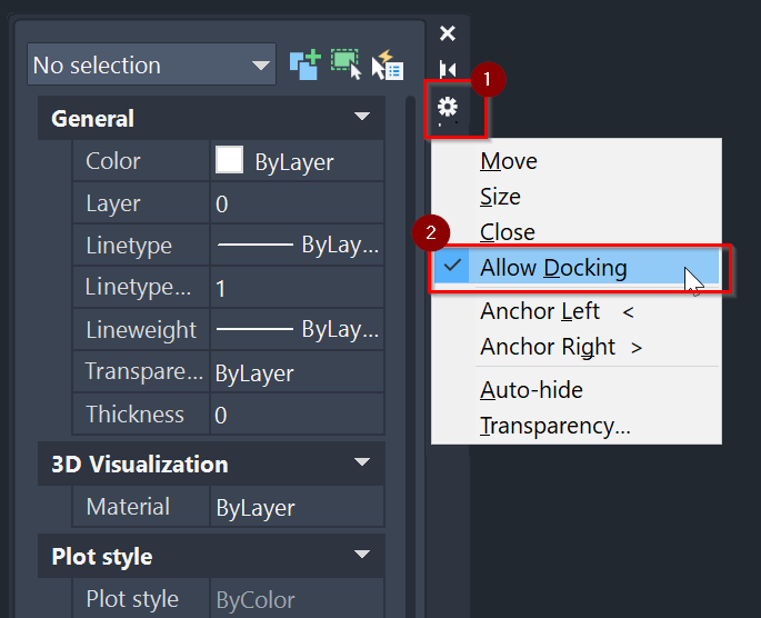 Palettes Display On Wrong Monitor And Cannot Be Dragged Correctly In Autocad Products