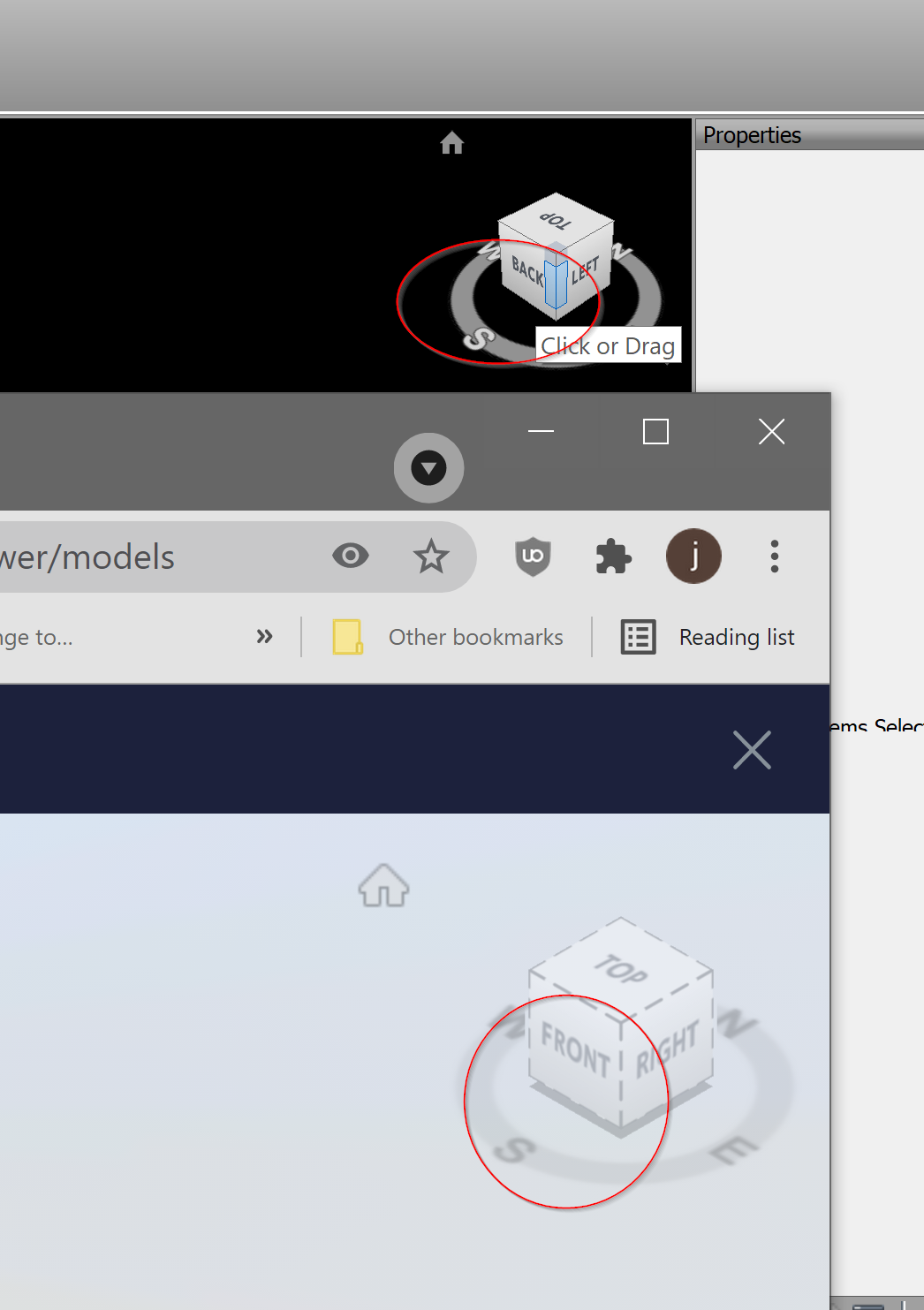View cube in Navisworks is not oriented the same as in Model Coordination