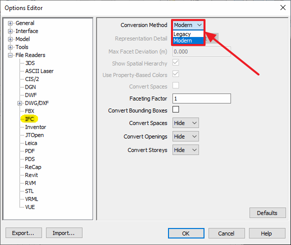 IFC files get stuck when opening or the process itself is too slow in Navisworks