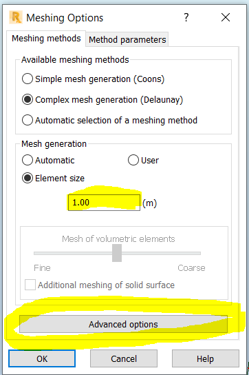 Program freezes while finite mesh generation in Robot Structural Analysis