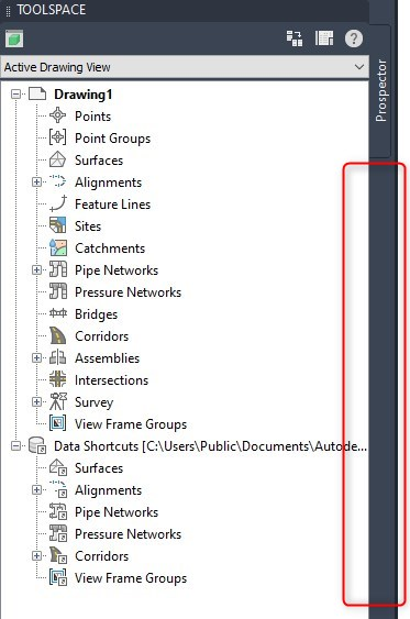 Prospector, Settings, Toolbox, or Survey tabs are missing from ...
