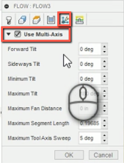 How to create a 4th axis Flow toolpath to machine a slot around a cylinder in Fusion 360.