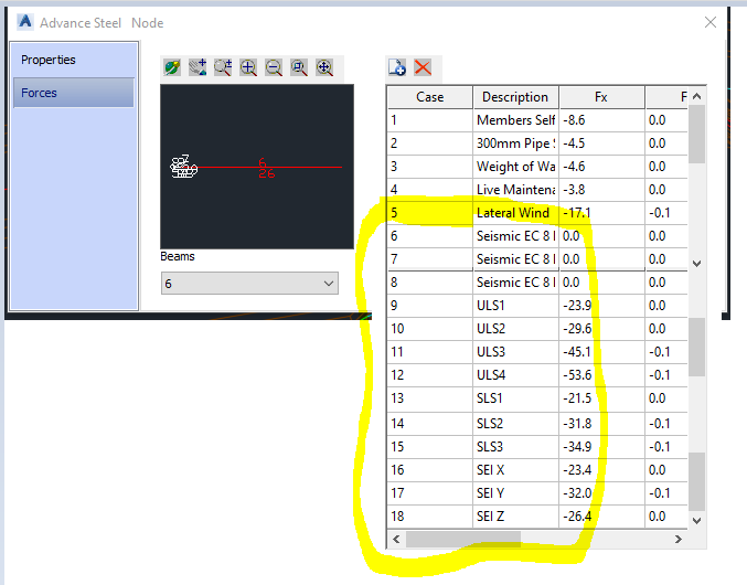 Results Incorrectly Exported From Robot Structural Analysis To Advance