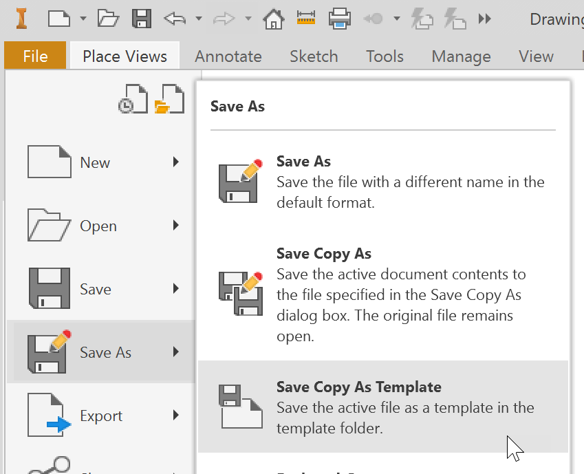 Not able to save an Inventor DWG after changing the referenced model