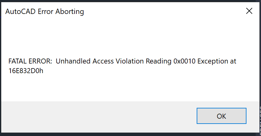 Creating View Frames and Sheets crashes Civil 3D