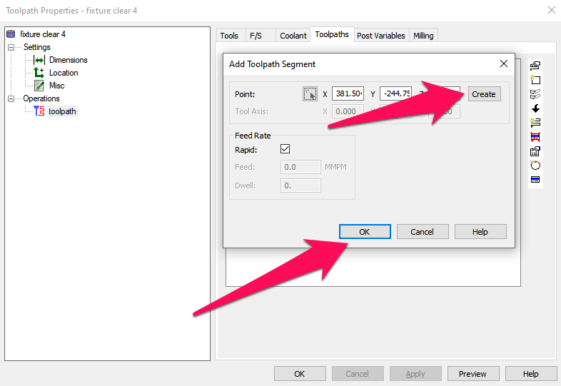 Manual Tool Path missing from NC output in FeatureCAM