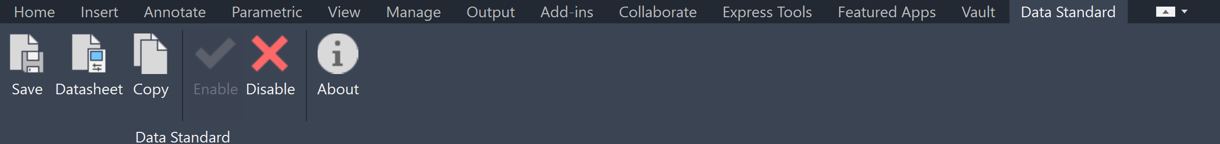 Dwt File Wont Be Saved If Vault Data Standard Is Enabled In Autocad