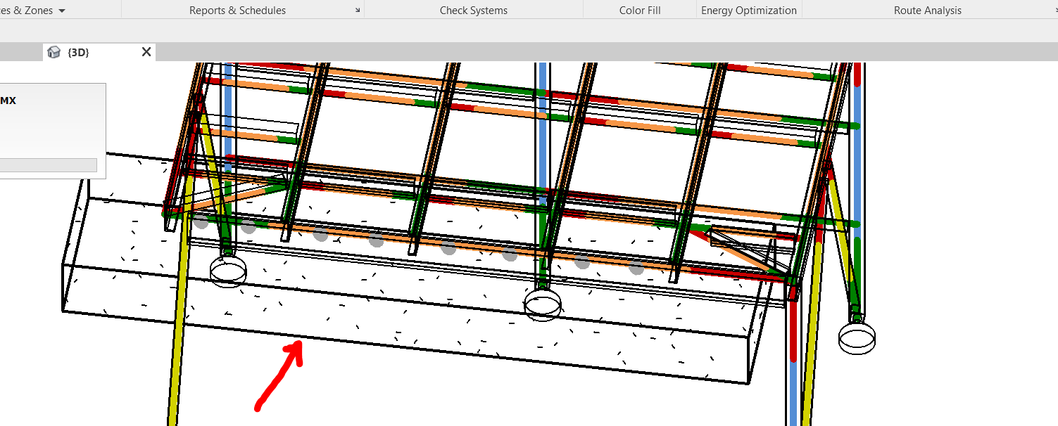 Nodal supports defined in Robot Structural Analysis model are presented as solid blocks after ...