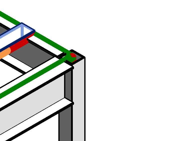 Position de la section déplacée après l'exportation du modèle de Robot Structural Analysis vers ...