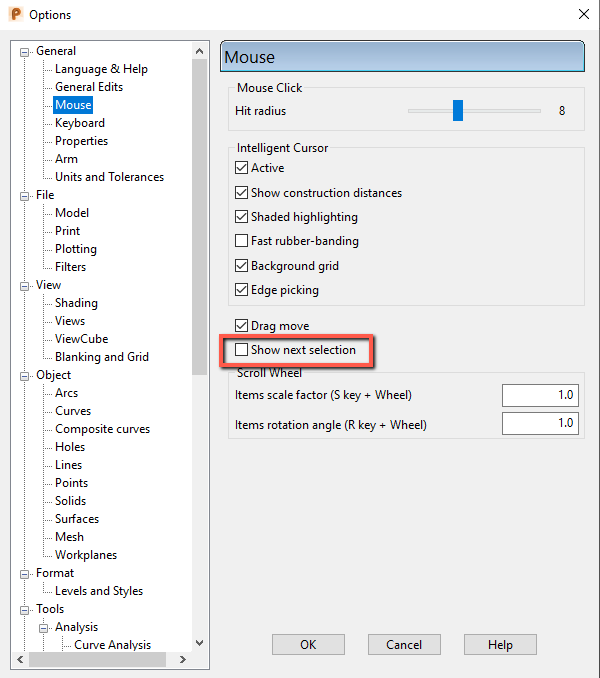 How to turn off "Choose..." dialog box (Next selection) when picking ...